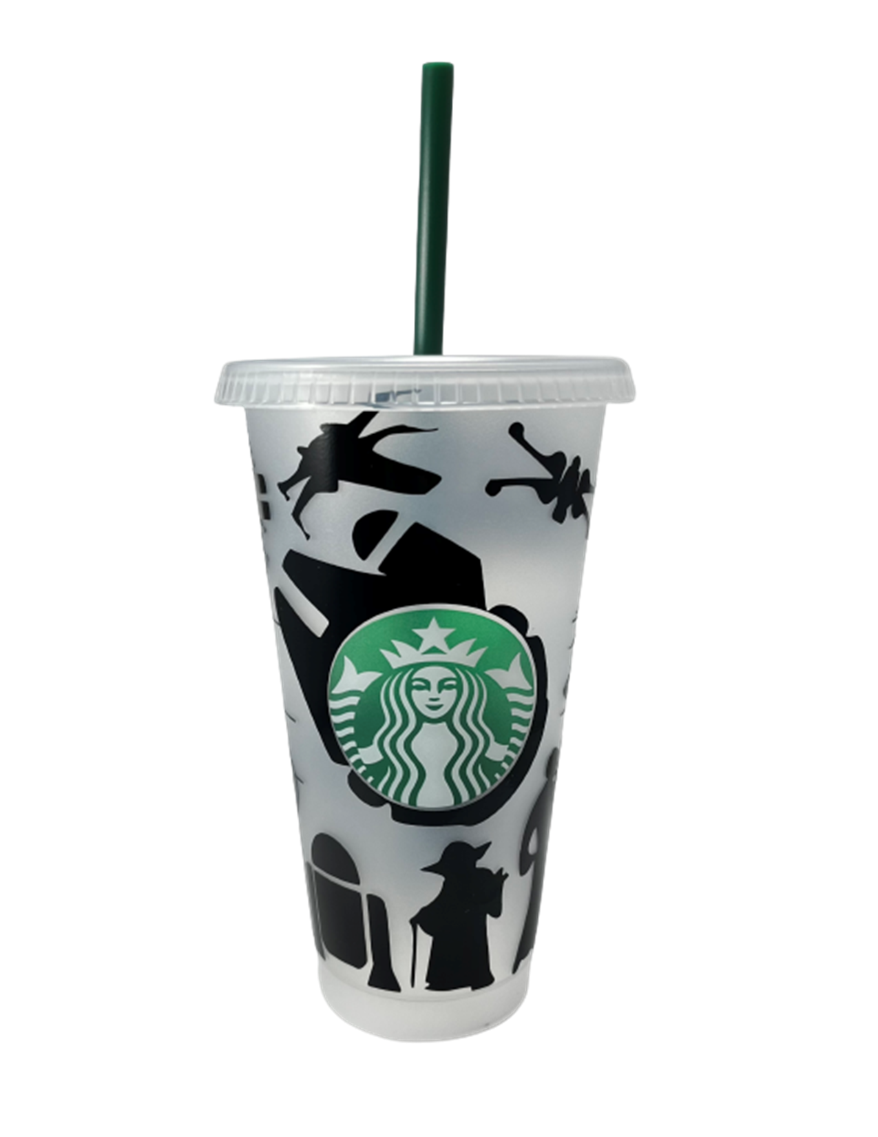 Star Wars Characters Death Star and Millennium Falcon Starbucks 24 oz ...